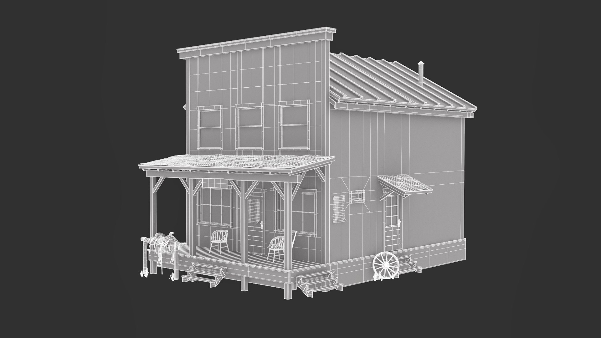 3D Sheriff Office Model - TurboSquid 2097840
