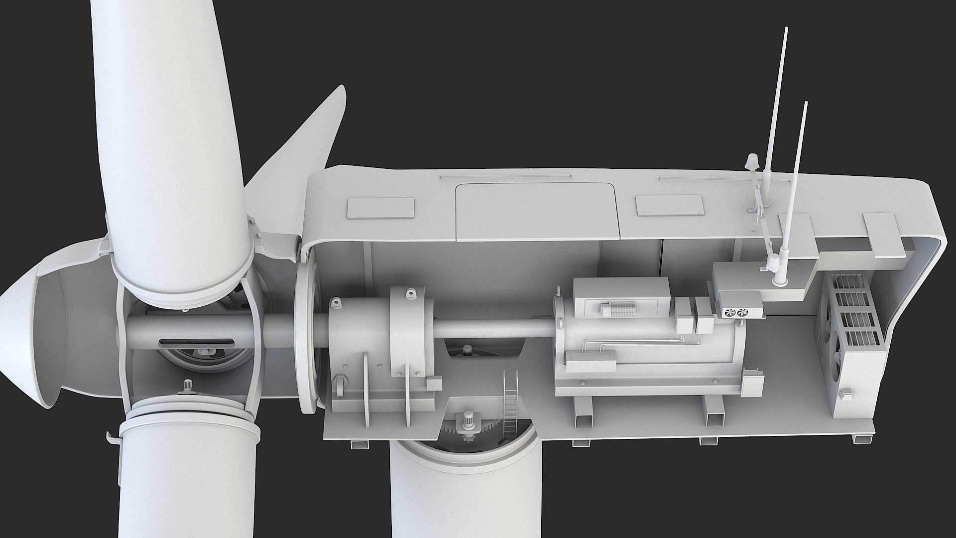 3D Offshore Wind Turbine with Mechanisms model - TurboSquid 2076557