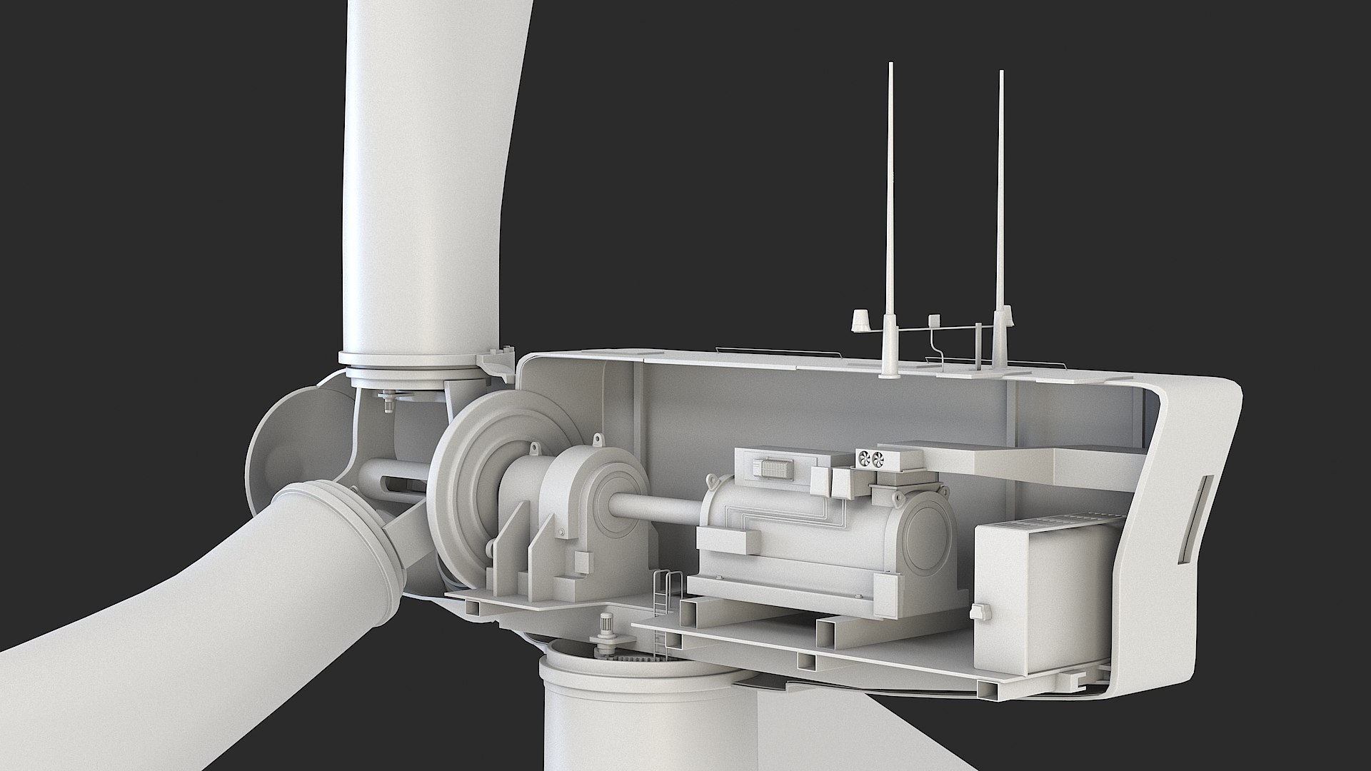 3D Offshore Wind Turbine with Mechanisms model - TurboSquid 2076557
