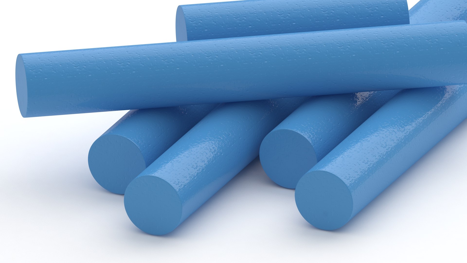 Blue Chalk Sticks 3D Model - TurboSquid 2330399