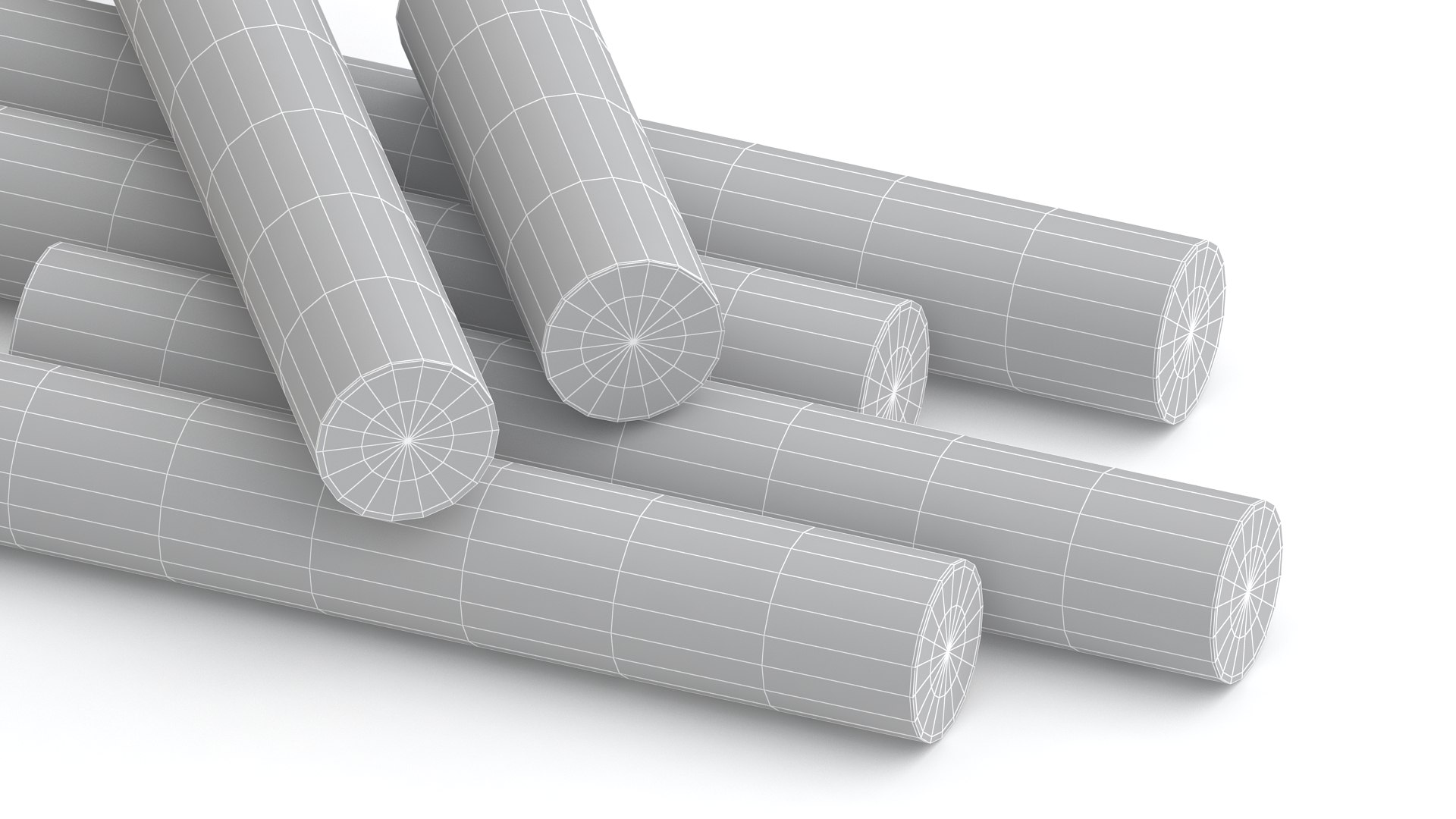 Blue Chalk Sticks 3D Model - TurboSquid 2330399