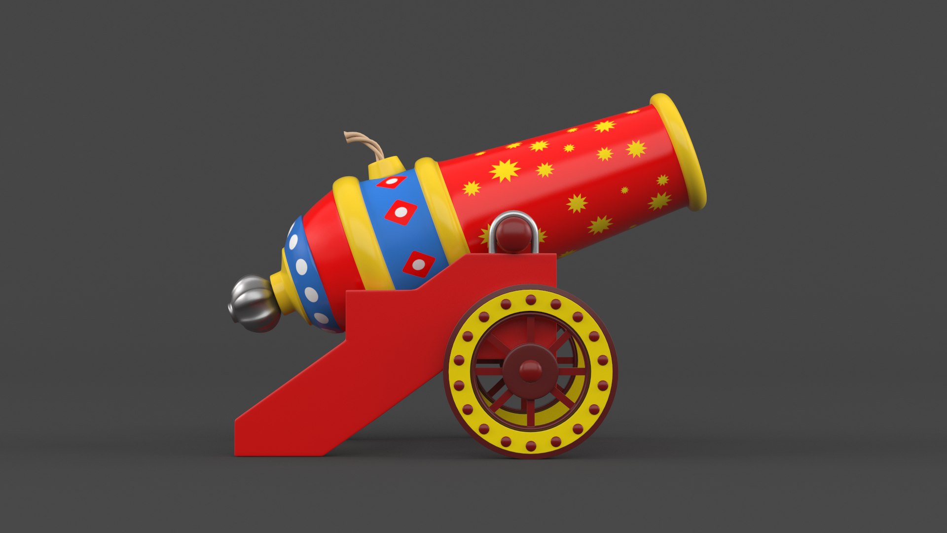 3D Model Circus Cannon - TurboSquid 2250167