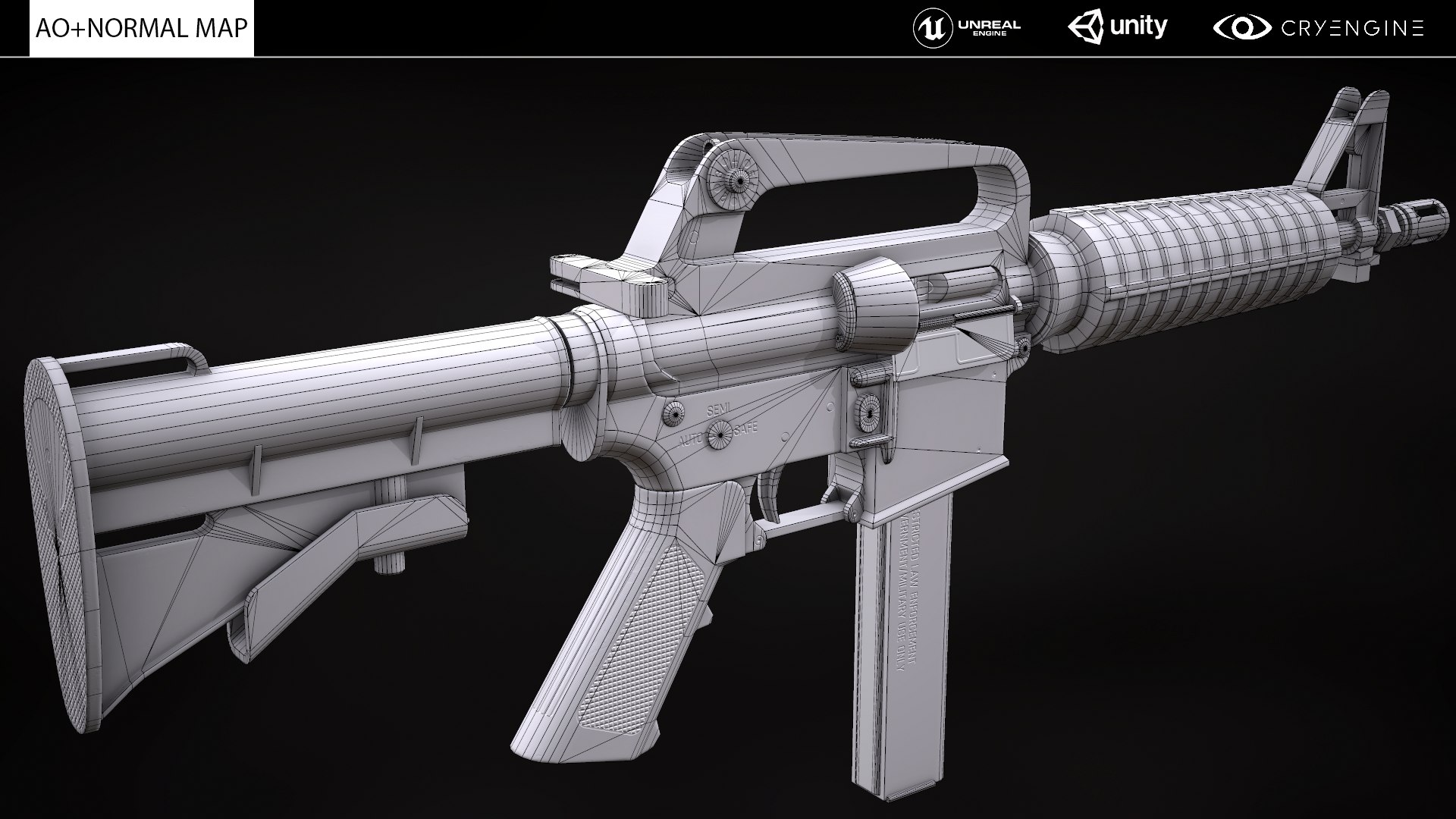 3D model colt smg normal ao - TurboSquid 1513803