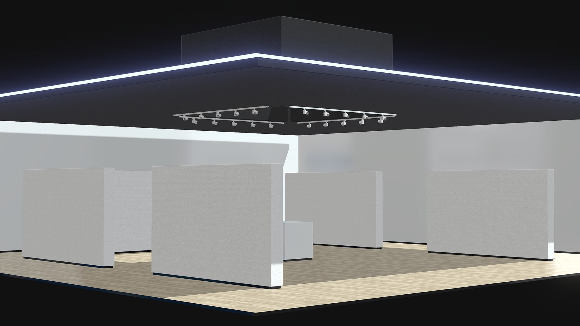 VR Square Room 001 Realistic 3D Model - TurboSquid 1974308