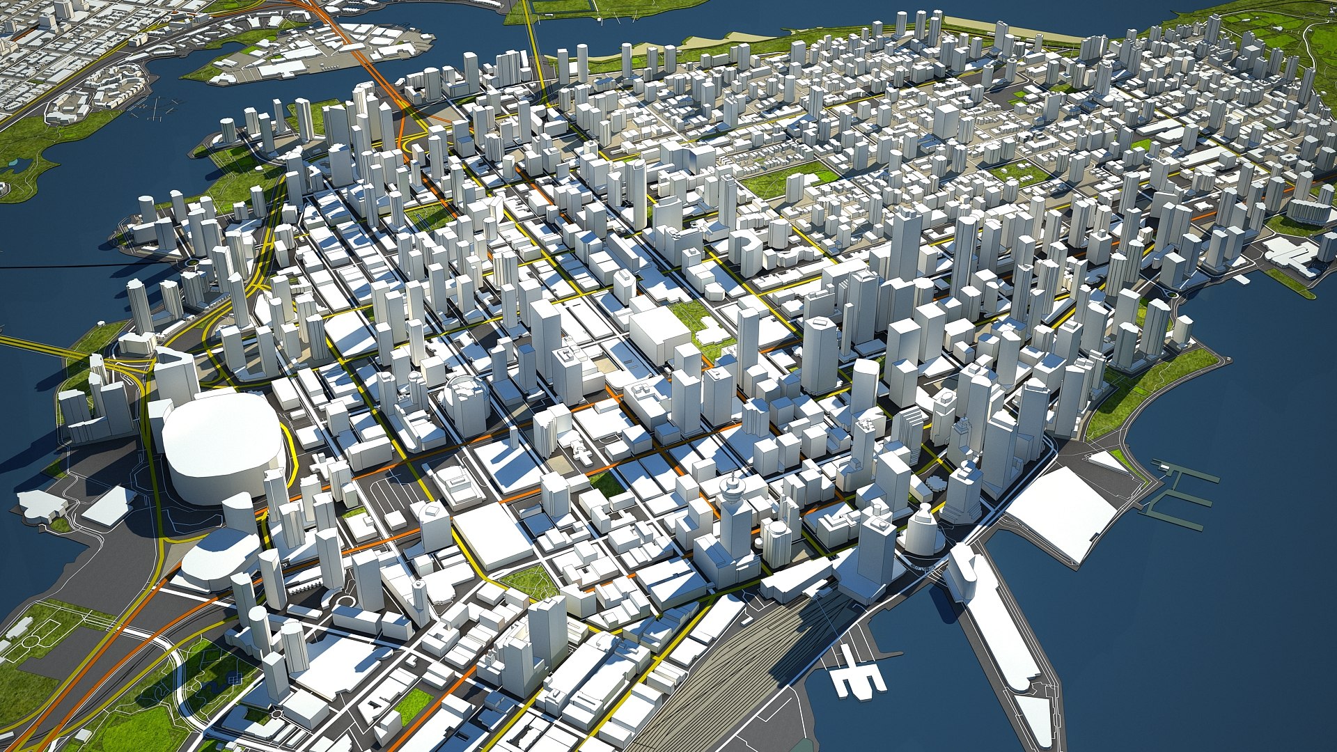 Vancouver Skyline 3D Model - TurboSquid 1557474