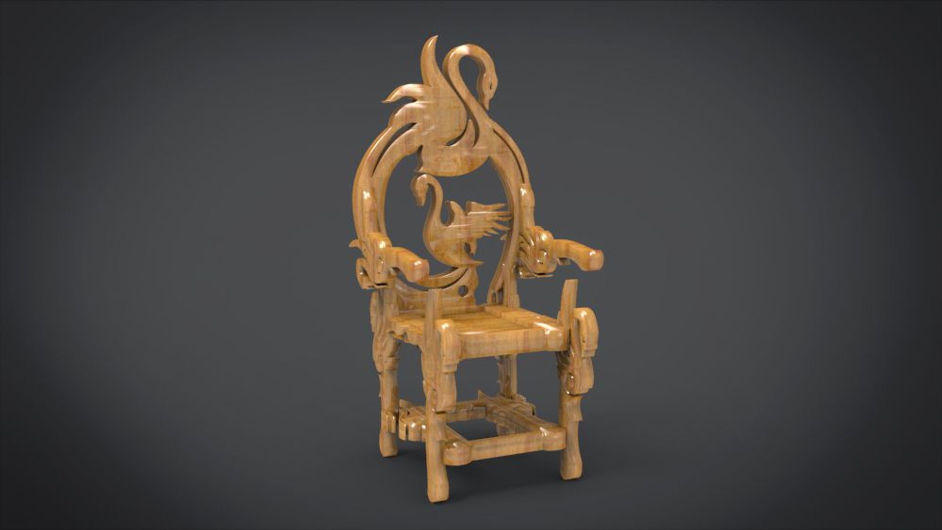 3D unique chair goose motif - TurboSquid 1327141