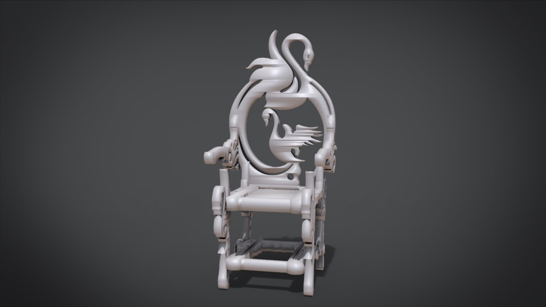 3D unique chair goose motif - TurboSquid 1327141