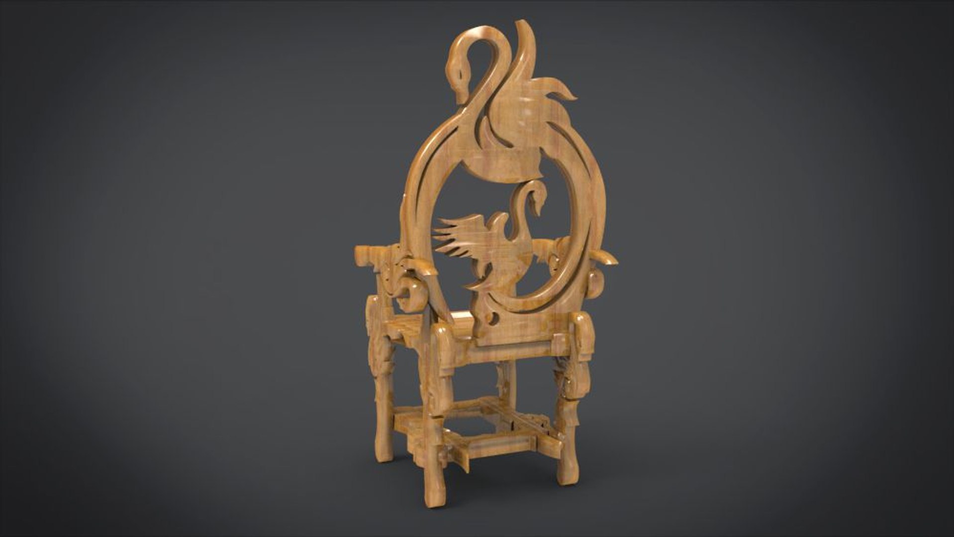 3D unique chair goose motif - TurboSquid 1327141