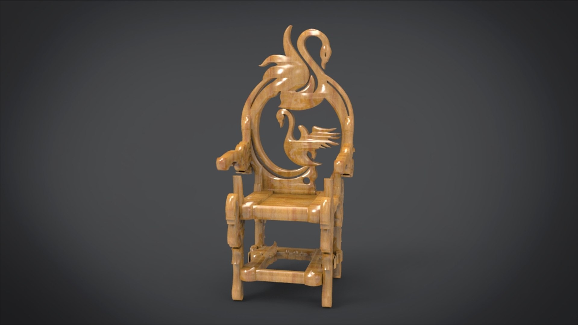 3D unique chair goose motif - TurboSquid 1327141