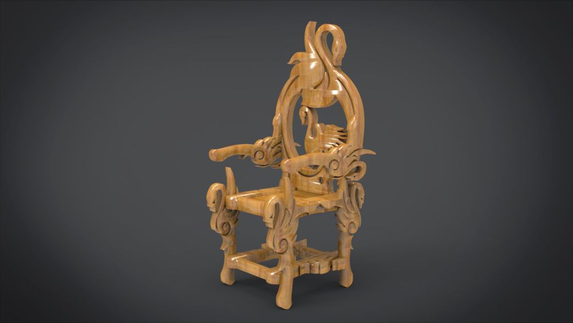 3D unique chair goose motif - TurboSquid 1327141
