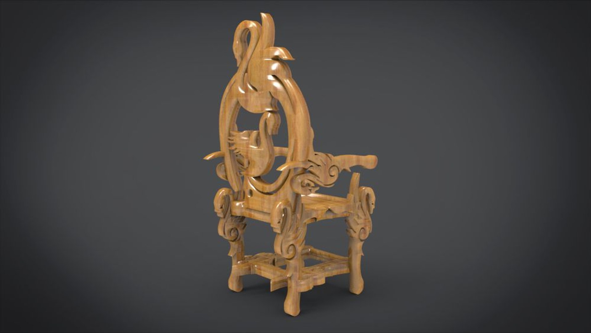 3D unique chair goose motif - TurboSquid 1327141