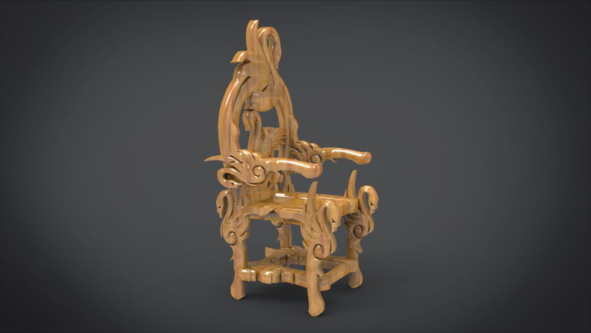 3D unique chair goose motif - TurboSquid 1327141