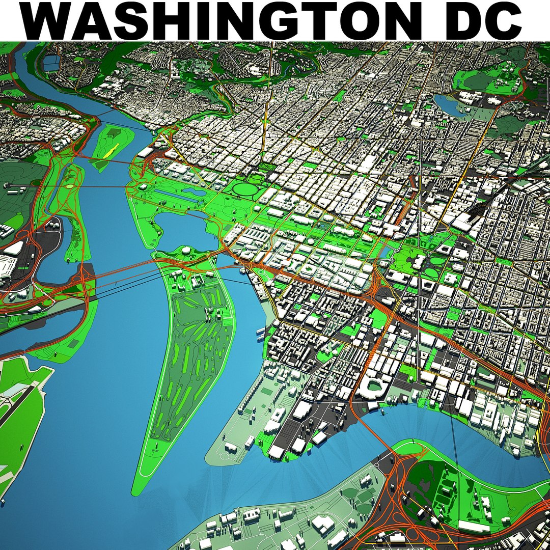 Washington Dc Cityscape 3D - TurboSquid 1466814