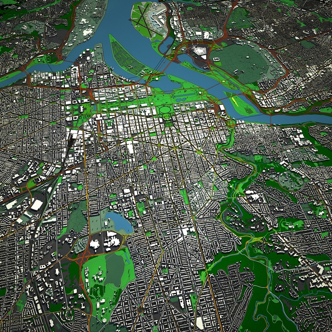 Washington Dc Cityscape 3D - TurboSquid 1466814