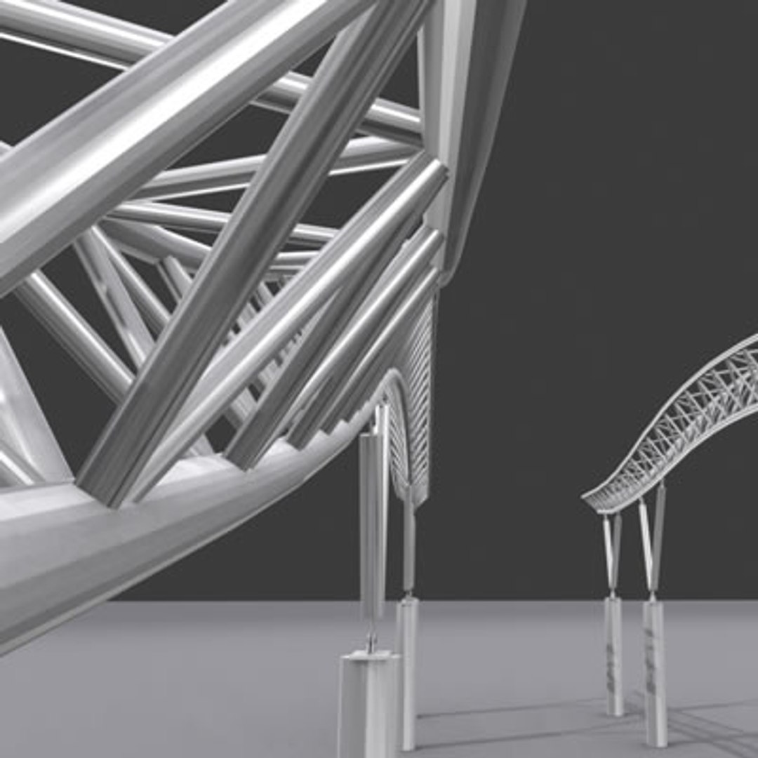 3d model steel structure truss