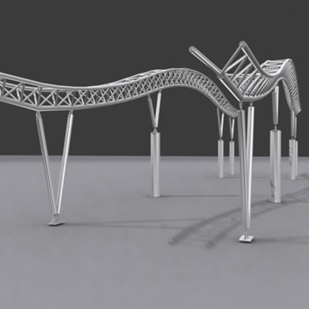 3d model steel structure truss