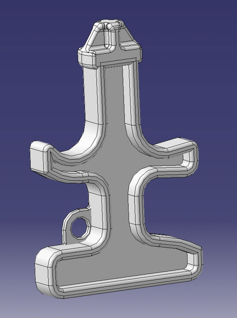 3D elf-defense knuckle spike keychain model - TurboSquid 2130963