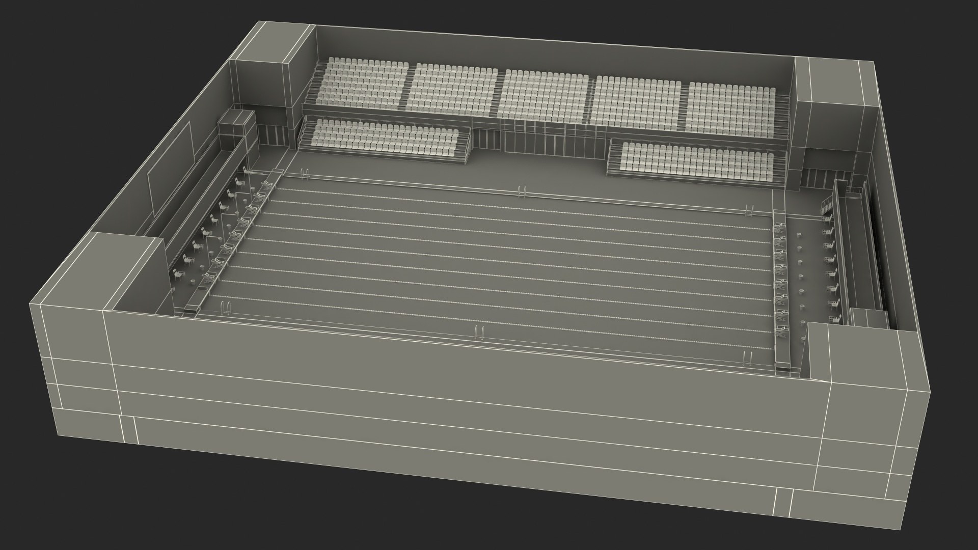 Free 3D olympic swimming pool model - TurboSquid 1509529