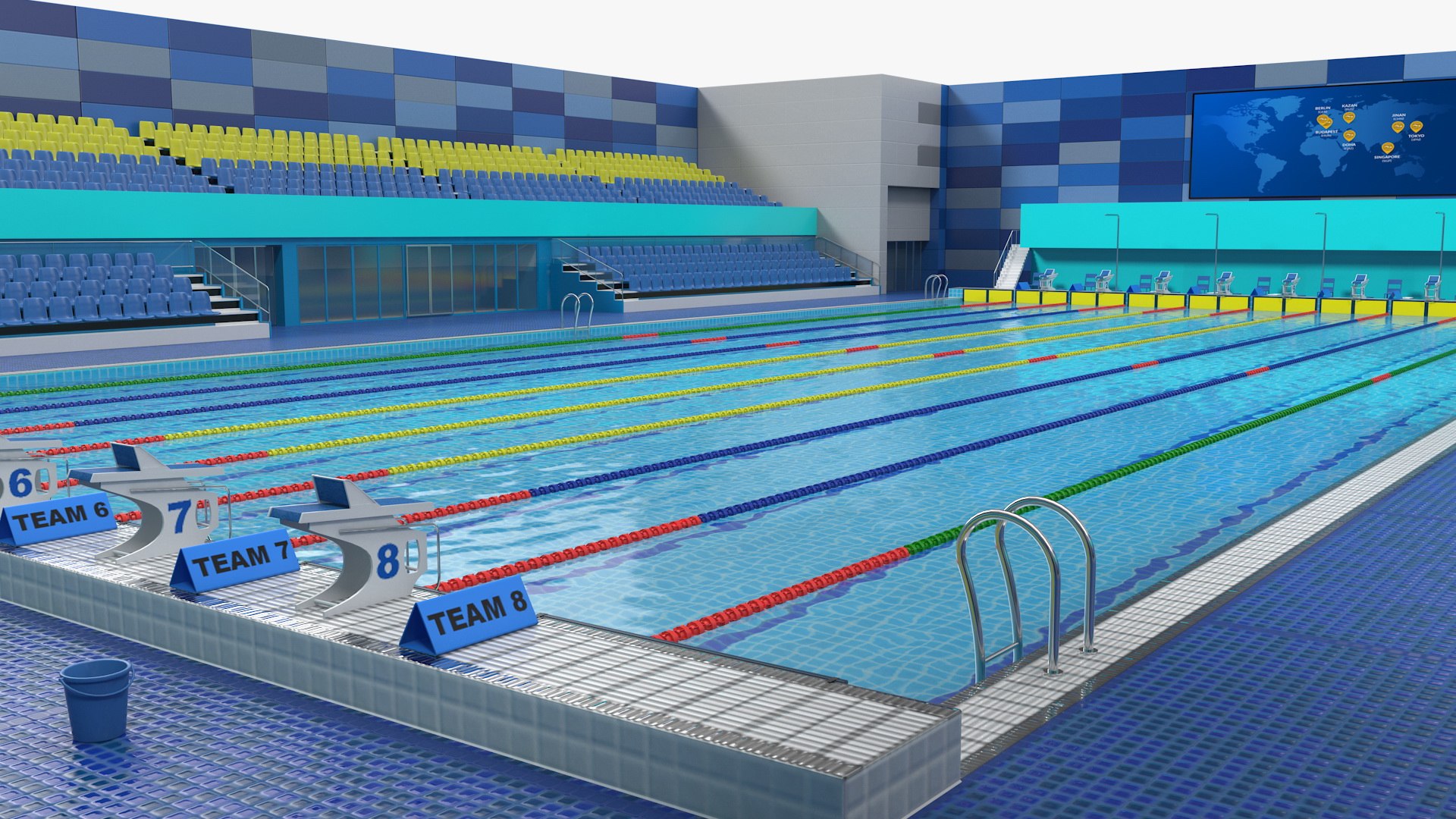 Free 3D Olympic Swimming Pool Model - TurboSquid 1509529