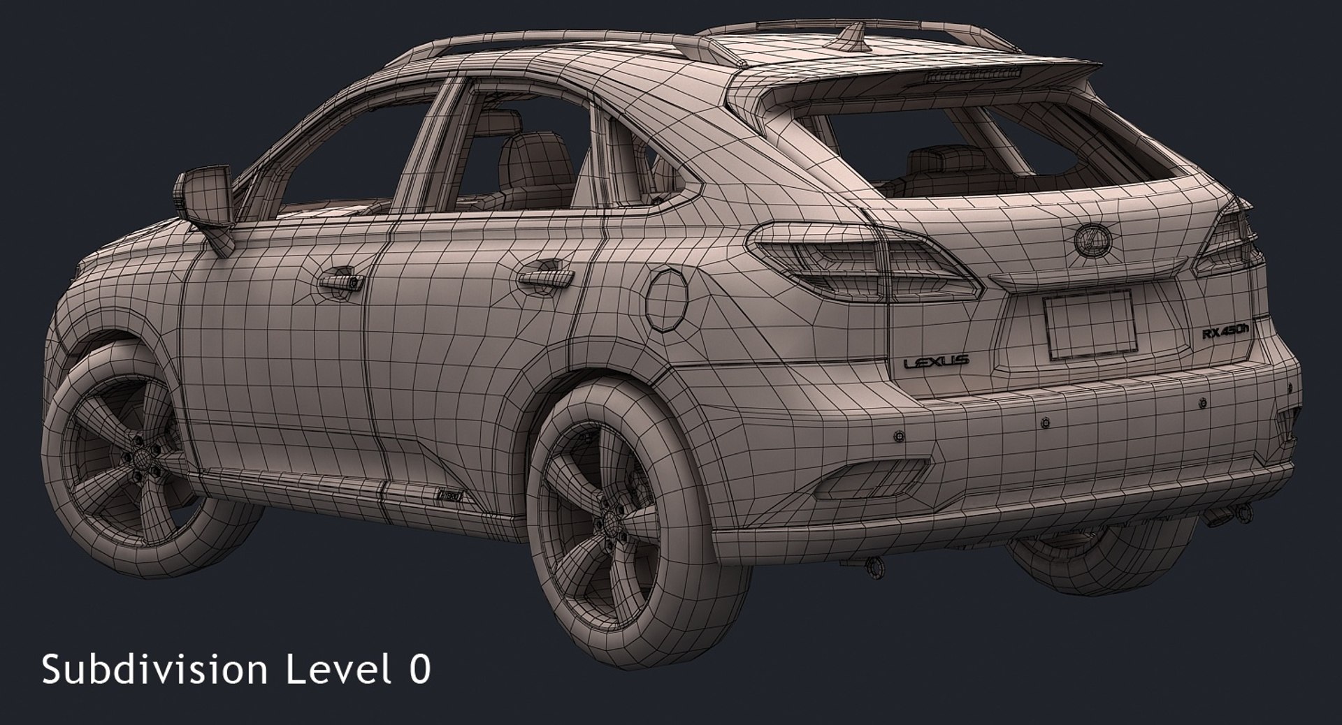 2015 Lexus Rx 450h 3d Max