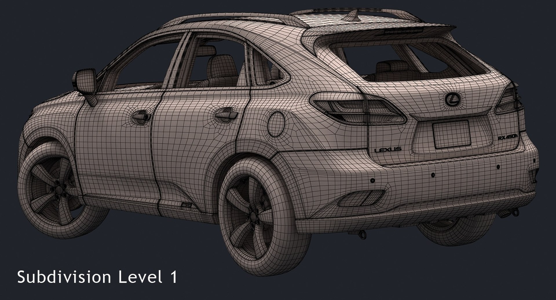 2015 Lexus Rx 450h 3d Max