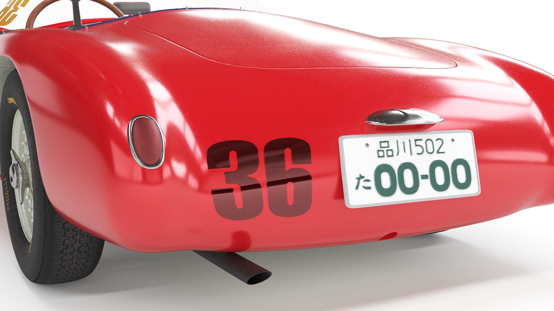 Osca Car Red 3D Model - TurboSquid 2245064