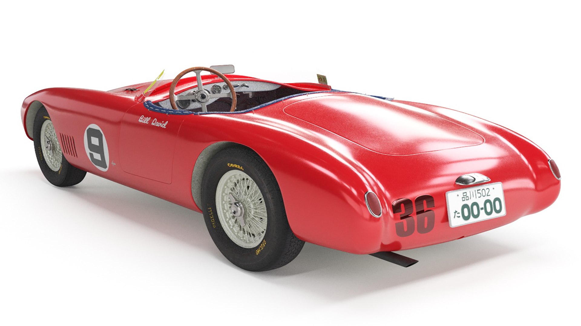 Osca Car Red 3D Model - TurboSquid 2245064