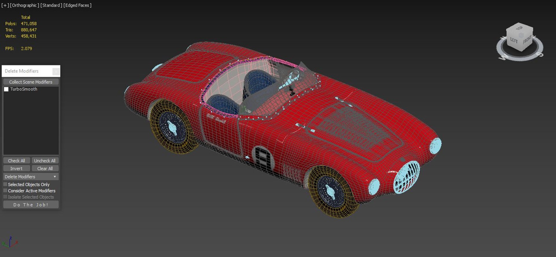 Osca Car Red 3D Model - TurboSquid 2245064