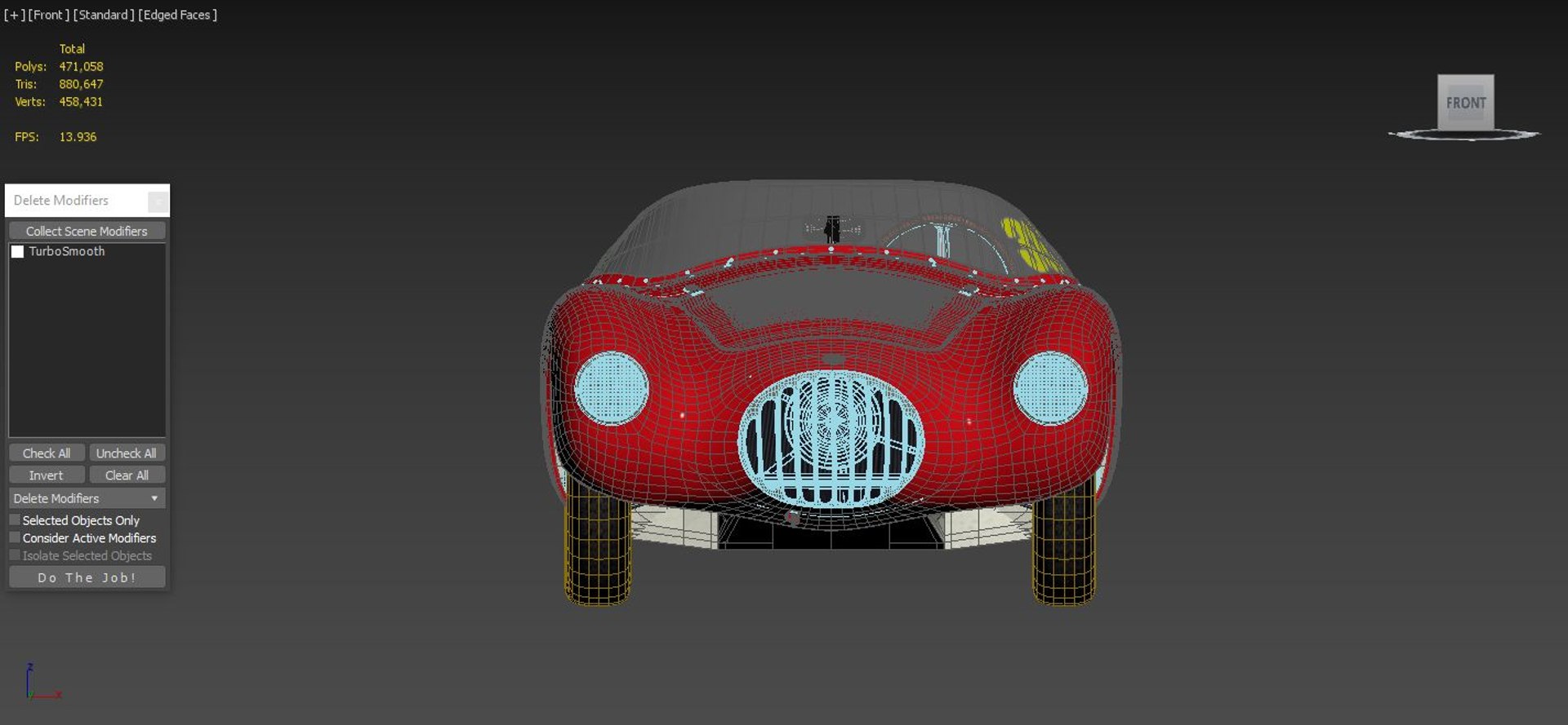 Osca Car Red 3D Model - TurboSquid 2245064