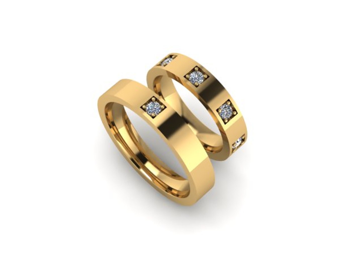 Weeding Rings 3D Model - TurboSquid 1548290