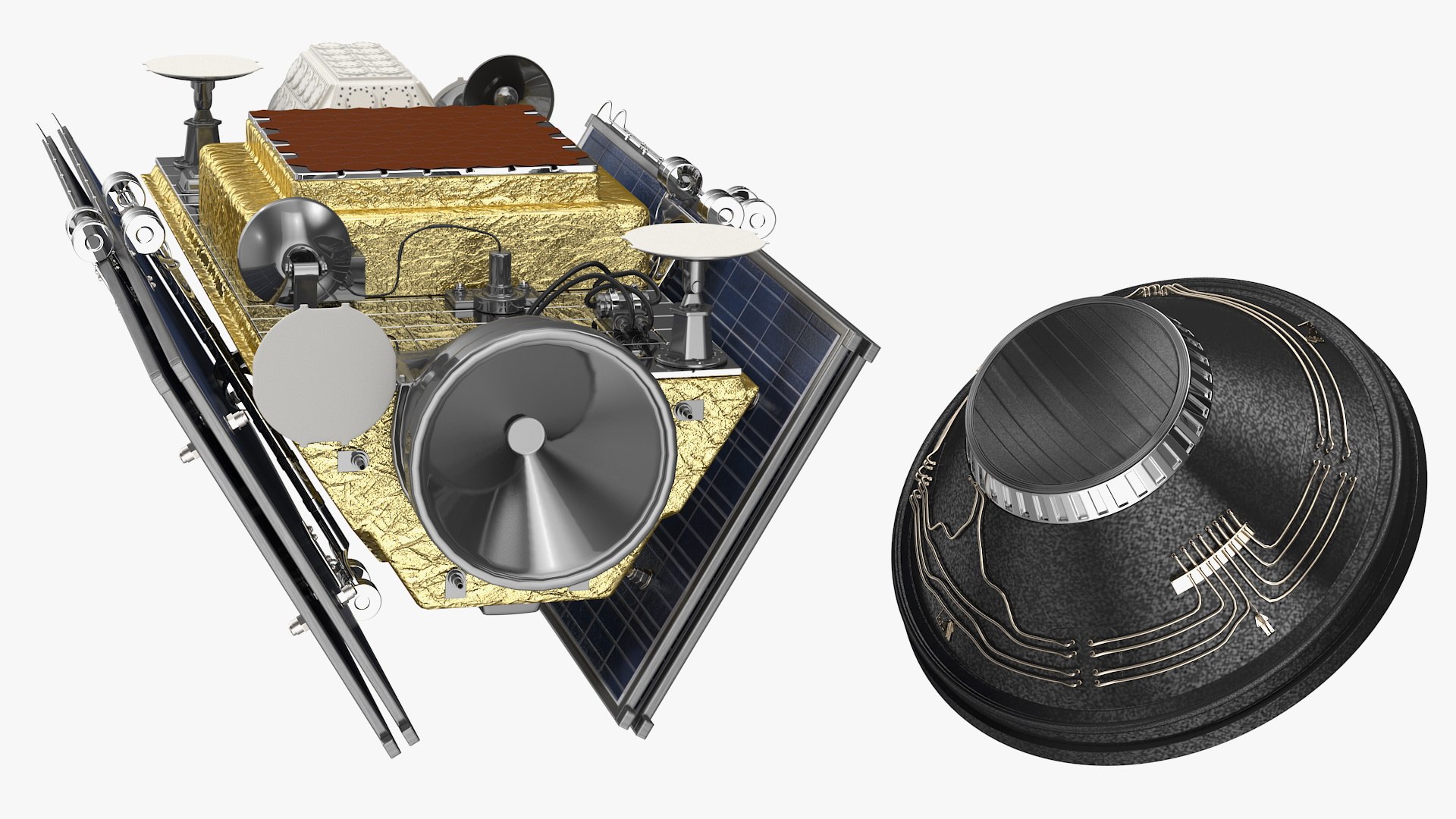 3D payload fairing communications satellite - TurboSquid 1493392