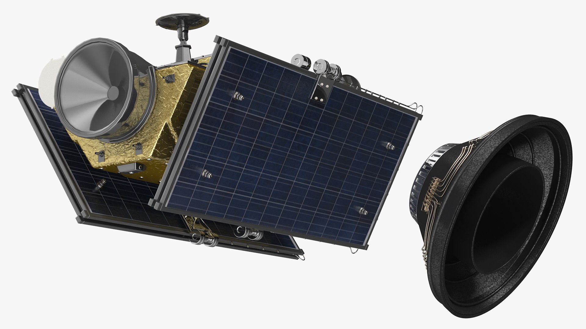 3D payload fairing communications satellite - TurboSquid 1493392