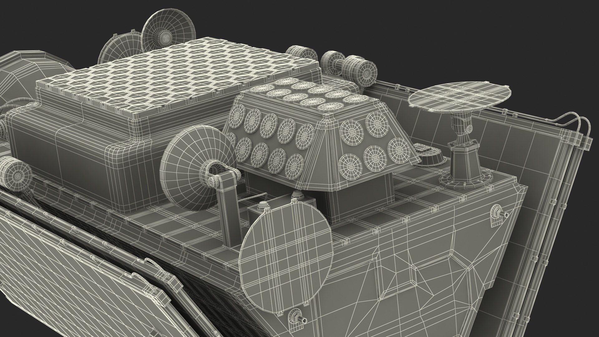 3D payload fairing communications satellite - TurboSquid 1493392
