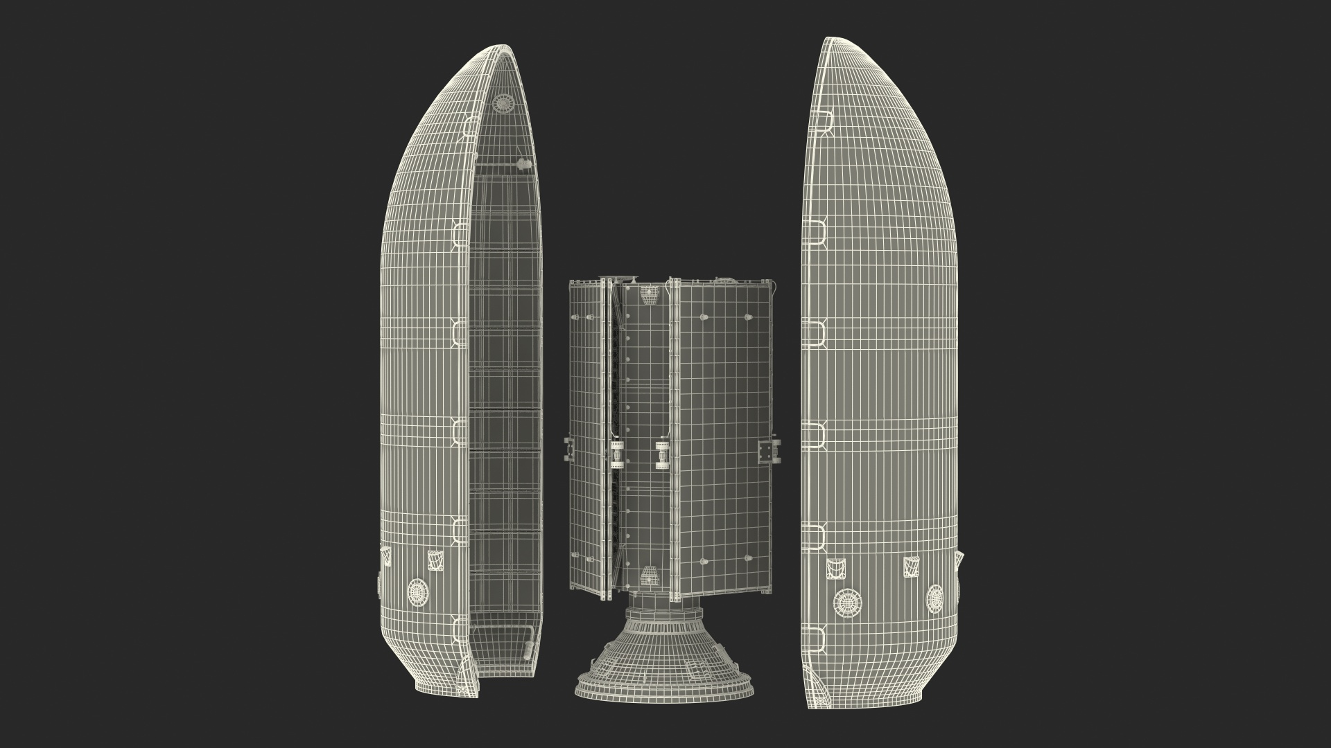 3D Payload Fairing Communications Satellite - TurboSquid 1493392