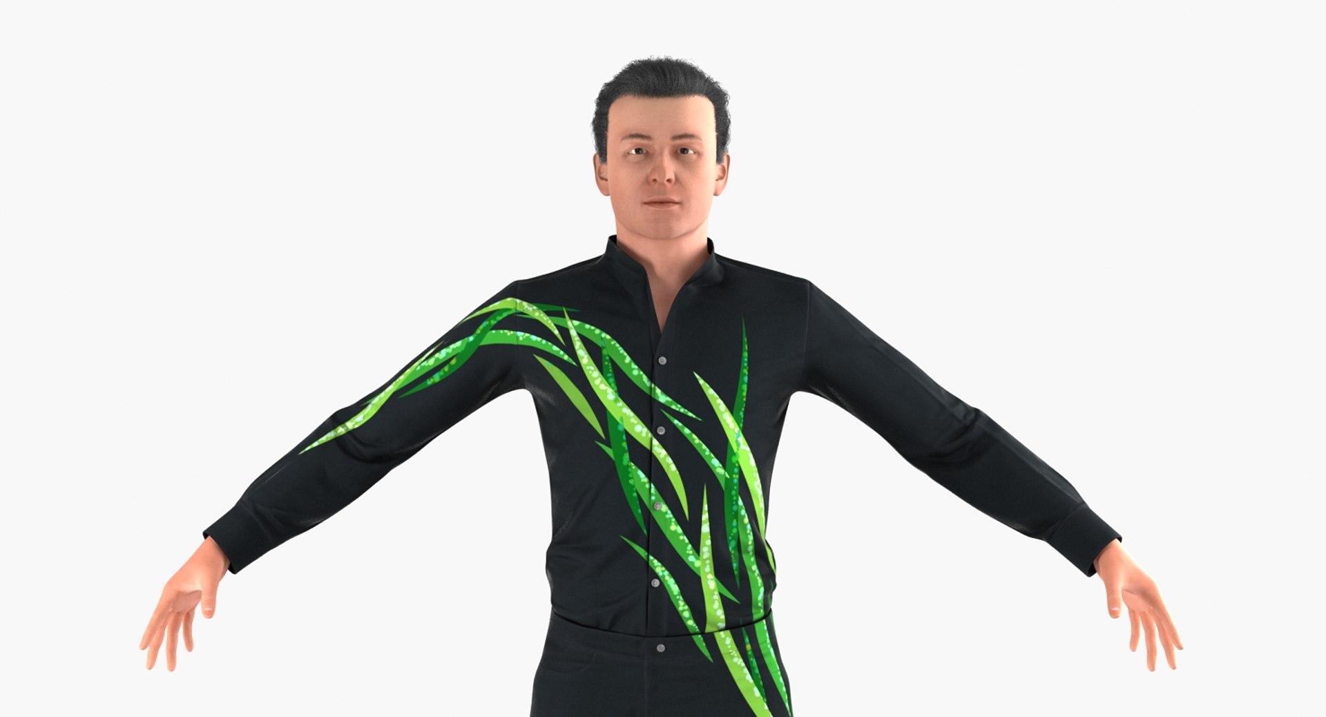 Male Female Figure Skaters Model - TurboSquid 1212870