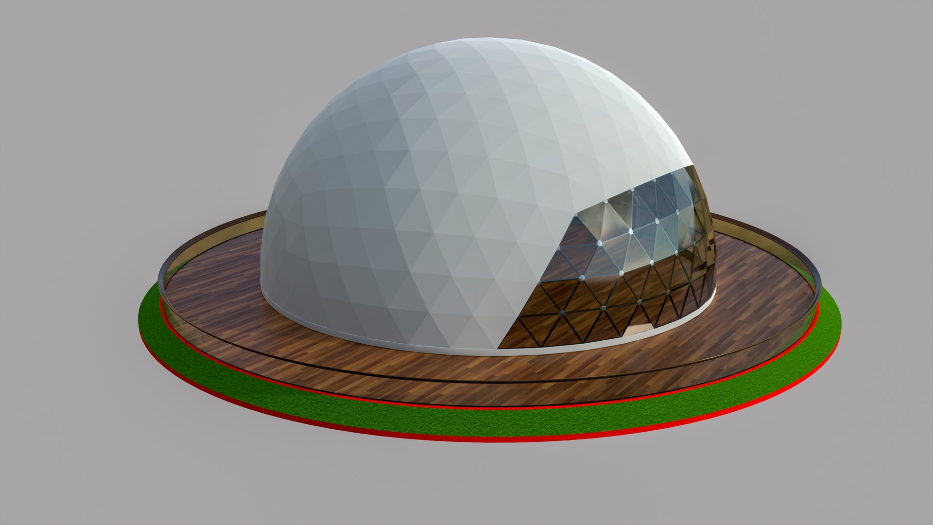 Geodesic Dome Design PBR 3D Model - TurboSquid 2266359