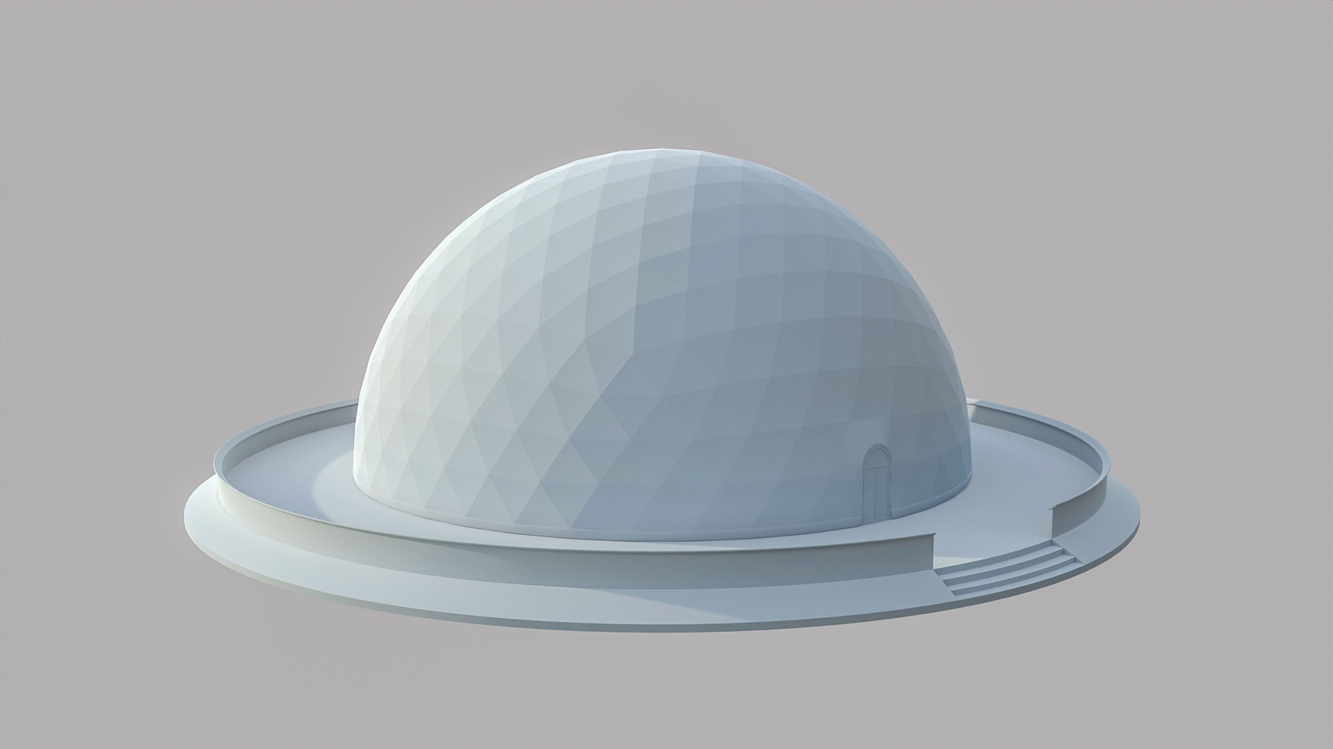 Geodesic Dome Design PBR 3D Model - TurboSquid 2266359