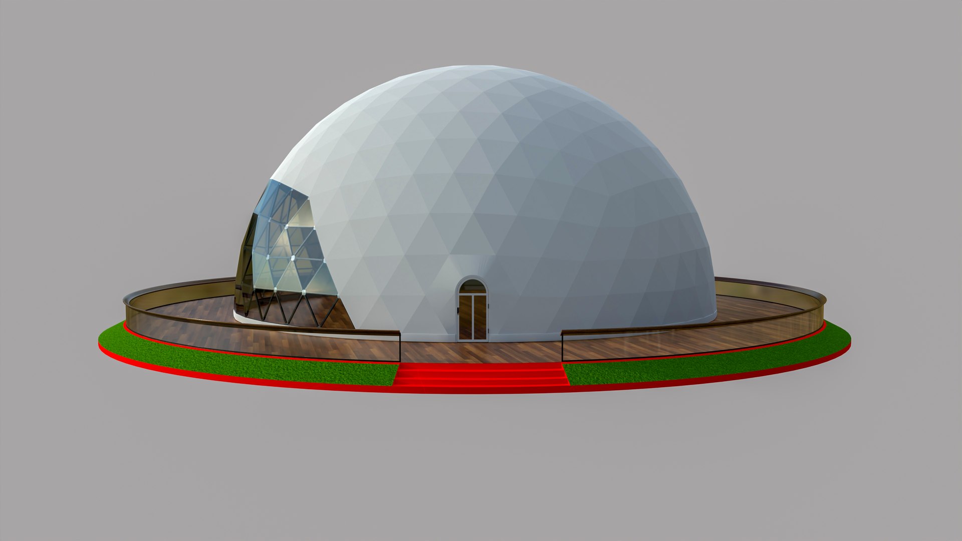 Geodesic Dome Design PBR 3D Model - TurboSquid 2266359