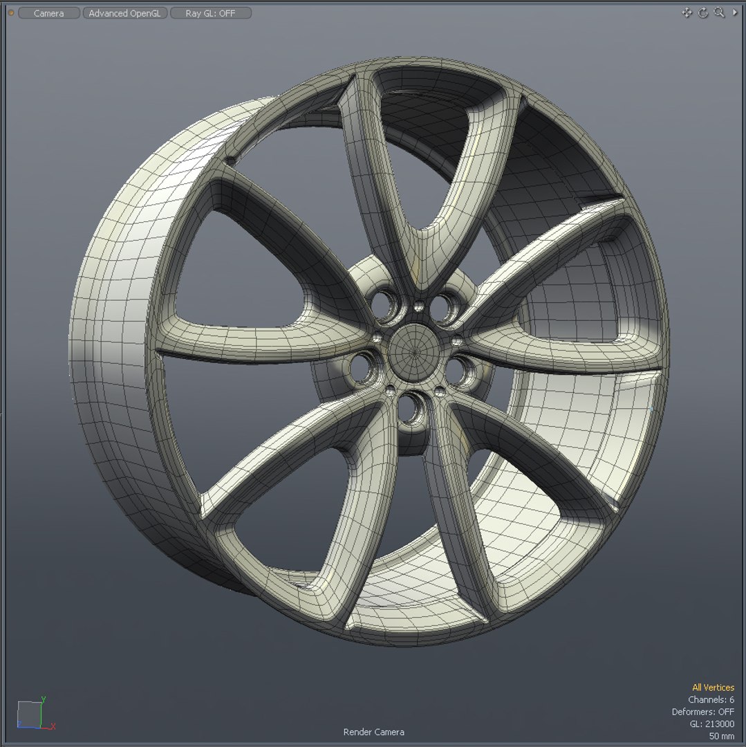 3d model wheel