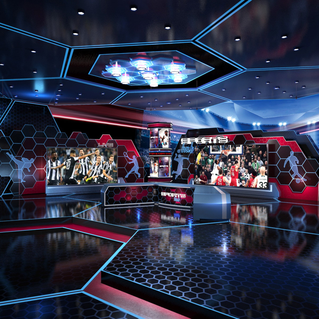 3D real time sports studio model - TurboSquid 1654625