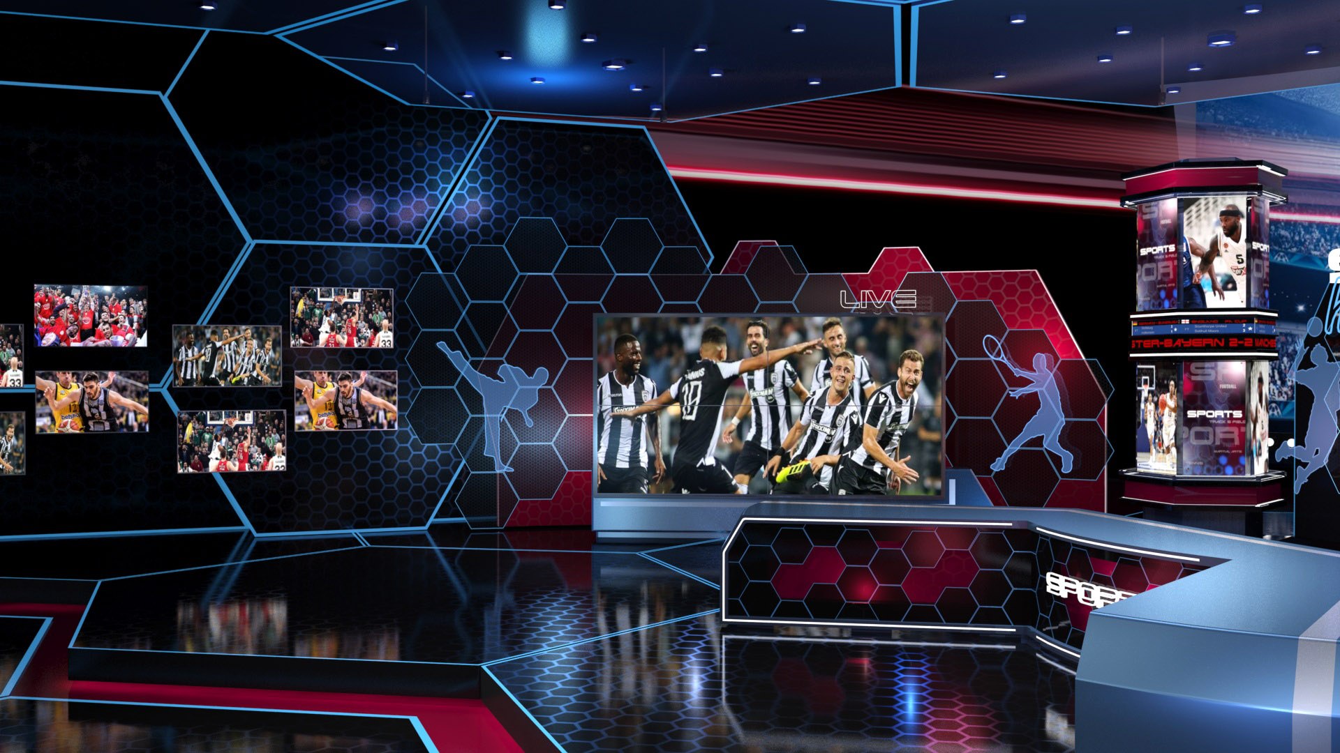 3D Real Time Sports Studio Model - TurboSquid 1654625