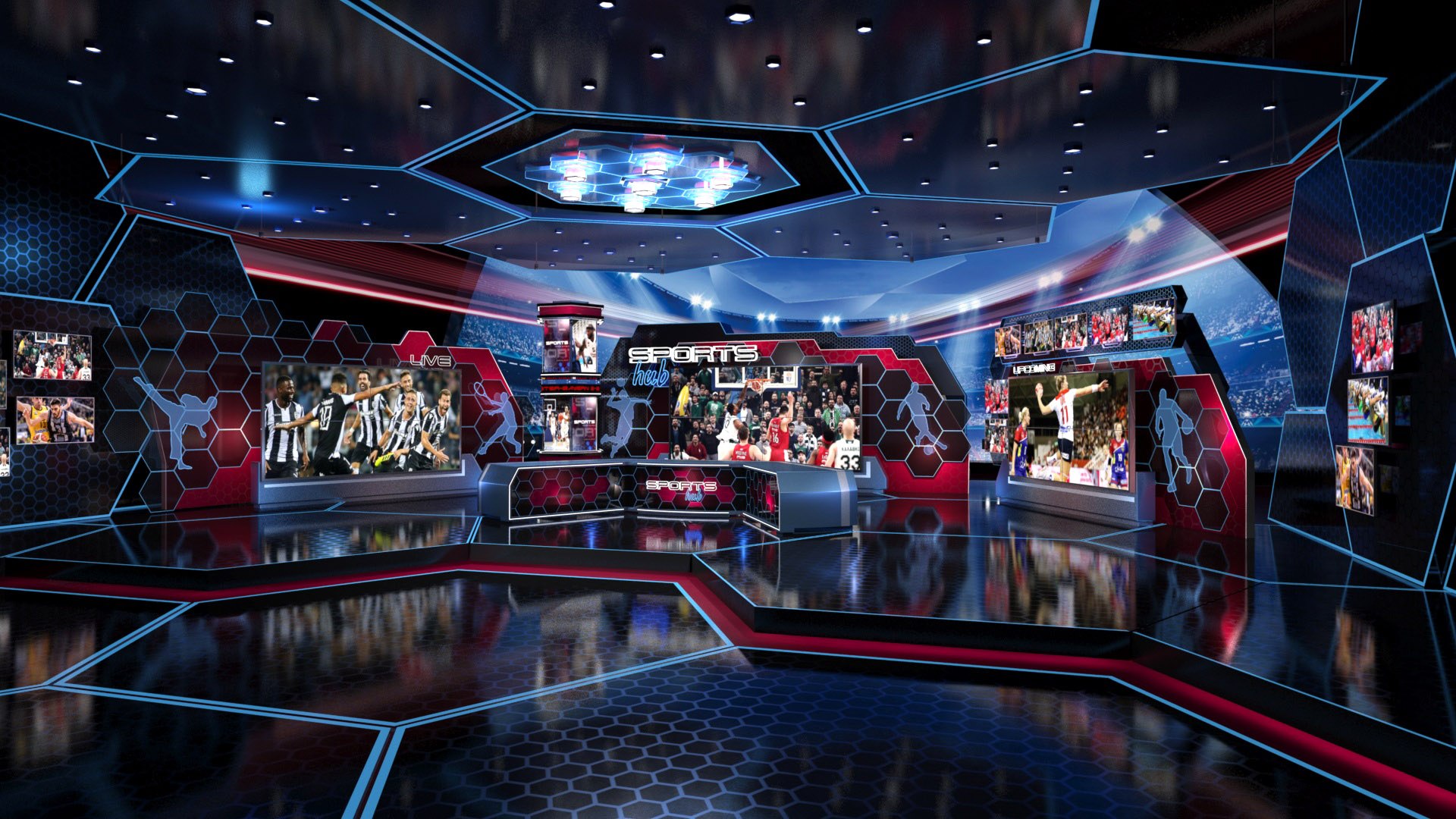 3D Real Time Sports Studio Model - TurboSquid 1654625