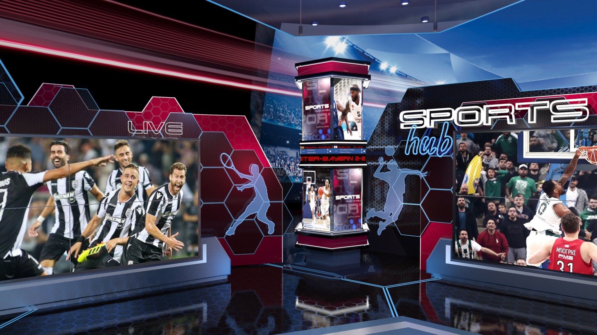 3D Real Time Sports Studio Model - TurboSquid 1654625