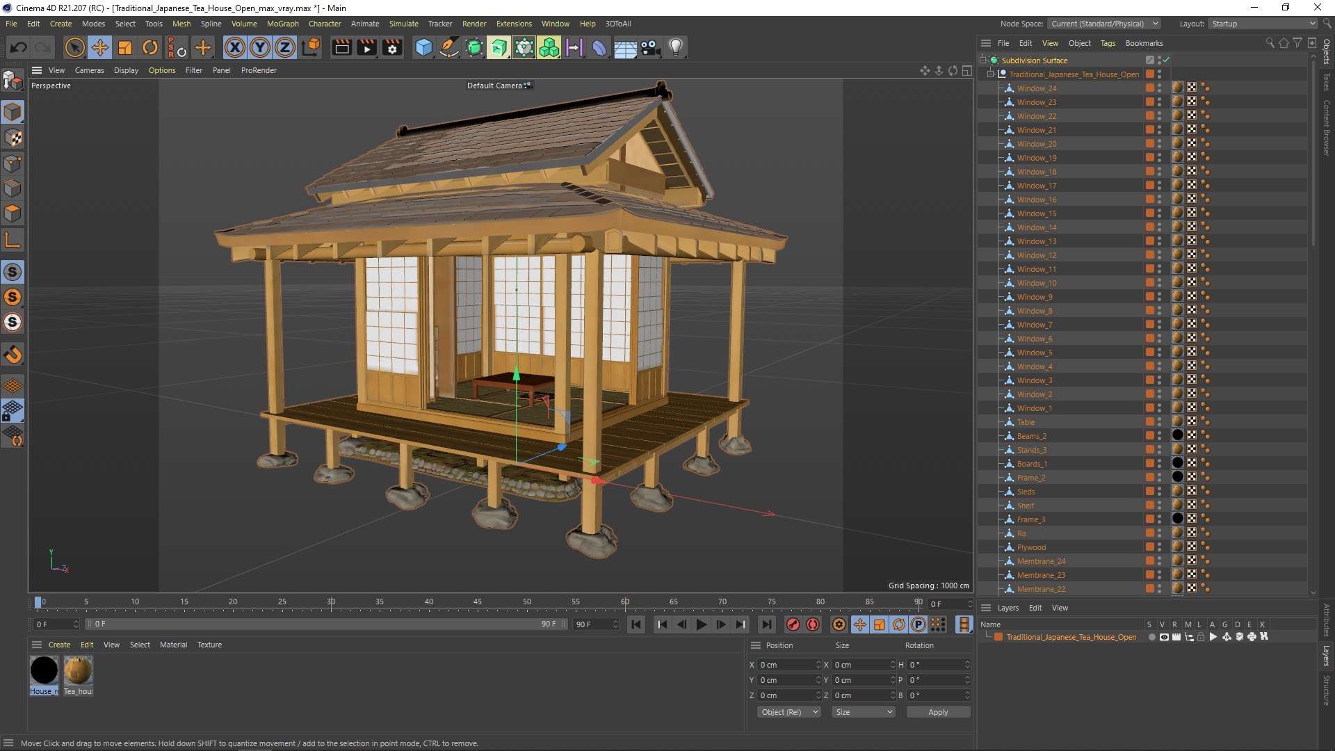 Traditional Japanese Tea House Open 3D - TurboSquid 2276332