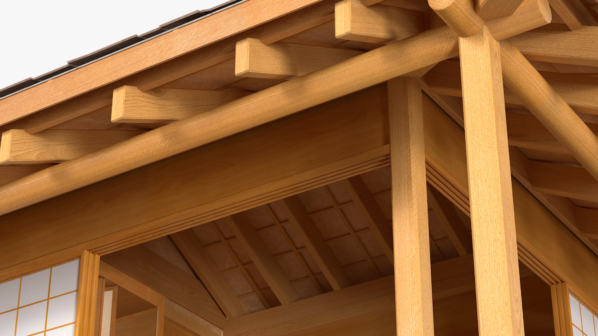 Traditional Japanese Tea House Open 3D - TurboSquid 2276332