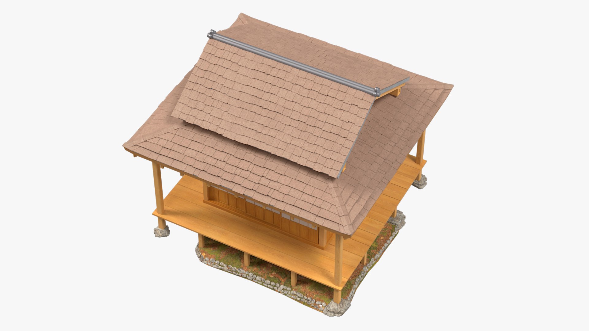Traditional Japanese Tea House Open 3D - TurboSquid 2276332