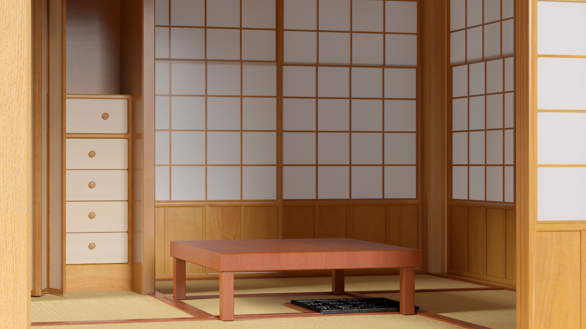 Traditional Japanese Tea House Open 3D - TurboSquid 2276332