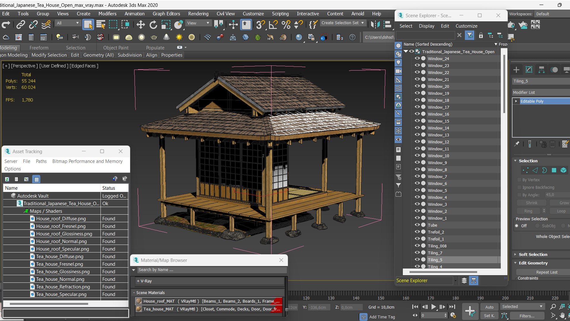 Traditional Japanese Tea House Open 3D - TurboSquid 2276332