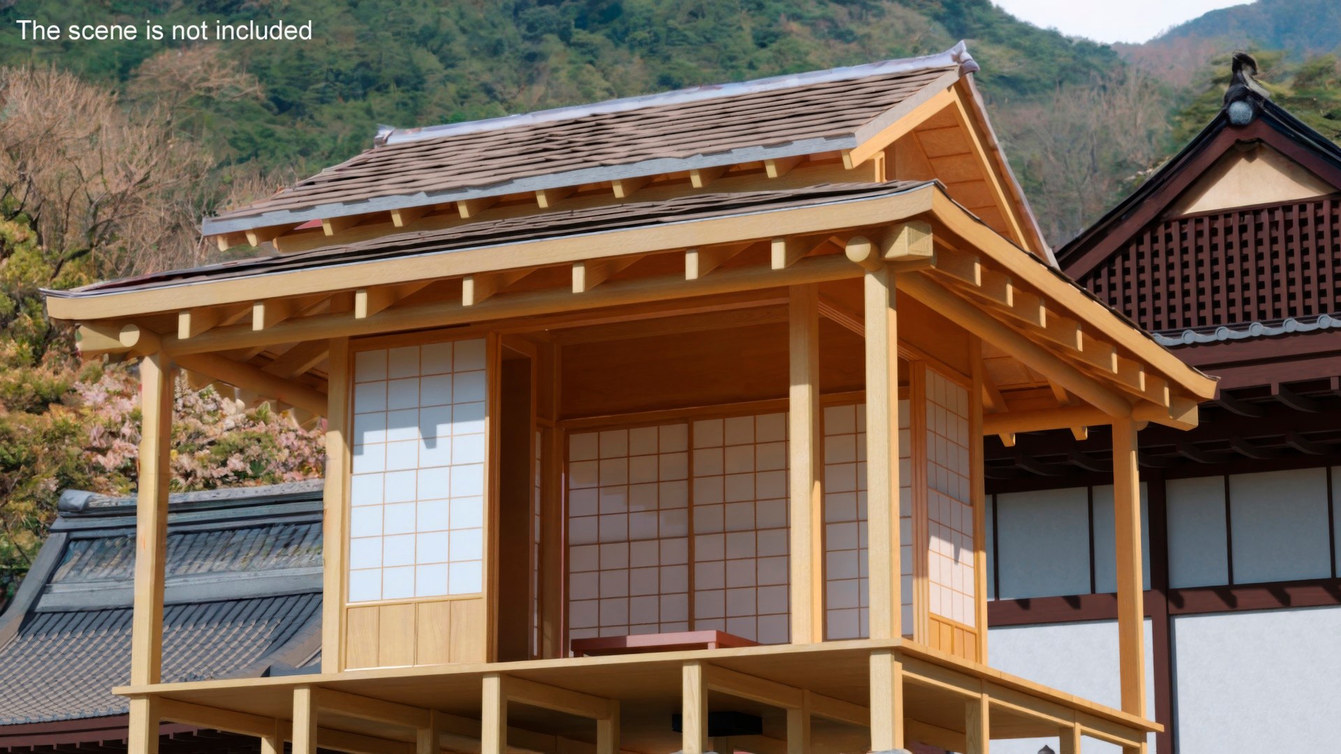 Traditional Japanese Tea House Open 3D - TurboSquid 2276332