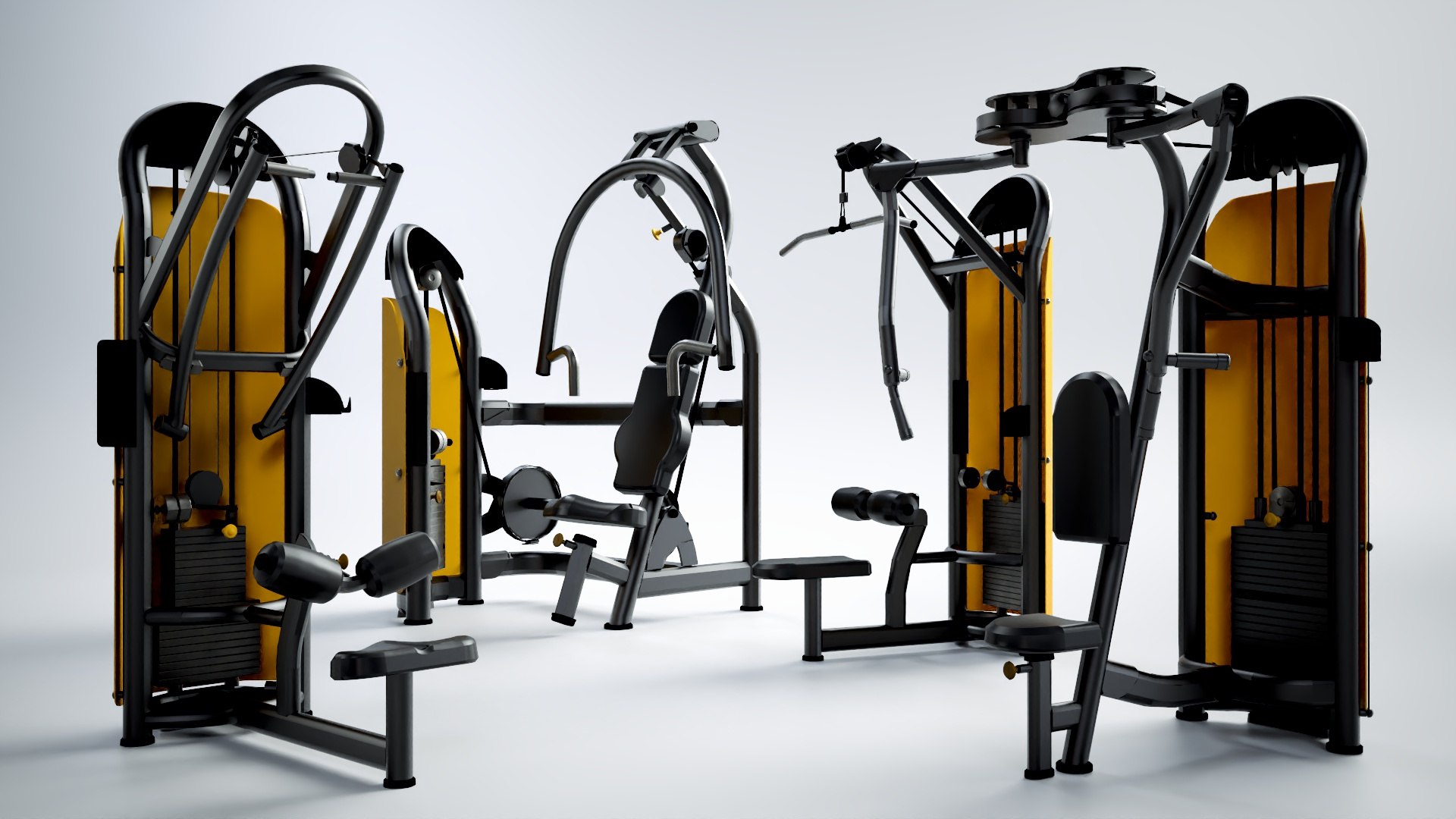 3D STRENGTH FITNESS MATERIAL VOL1 Model - TurboSquid 2197220
